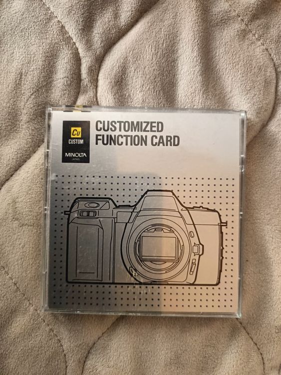 Minolta Custom Function Card – Top Zustand! Selten! (Gebraucht) in ...