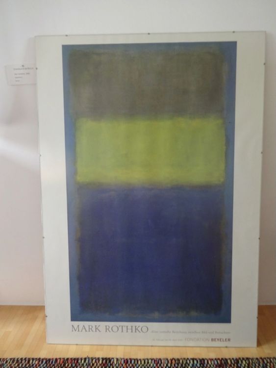 Mark Rothko Poster von Beyeler Museum ohne Rahmen (Gebraucht) in ...