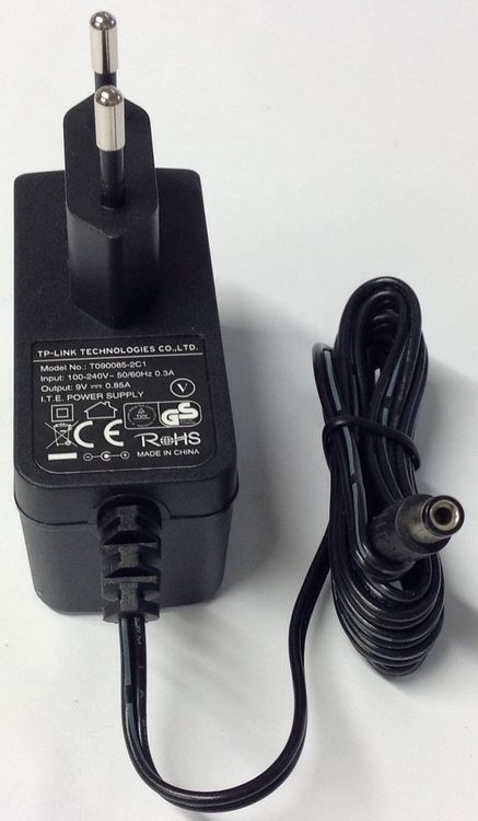 TP-Link T090085-2C1 I.T.E. Power Supply 9V 0,85A Netzteil (Neu (gemäss ...