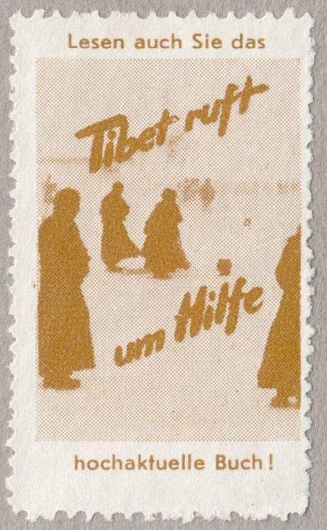 Vignette Tibet ruft um Hilfe 1960, ABC-Kat. 1960.x419.a (Gebraucht) in ...
