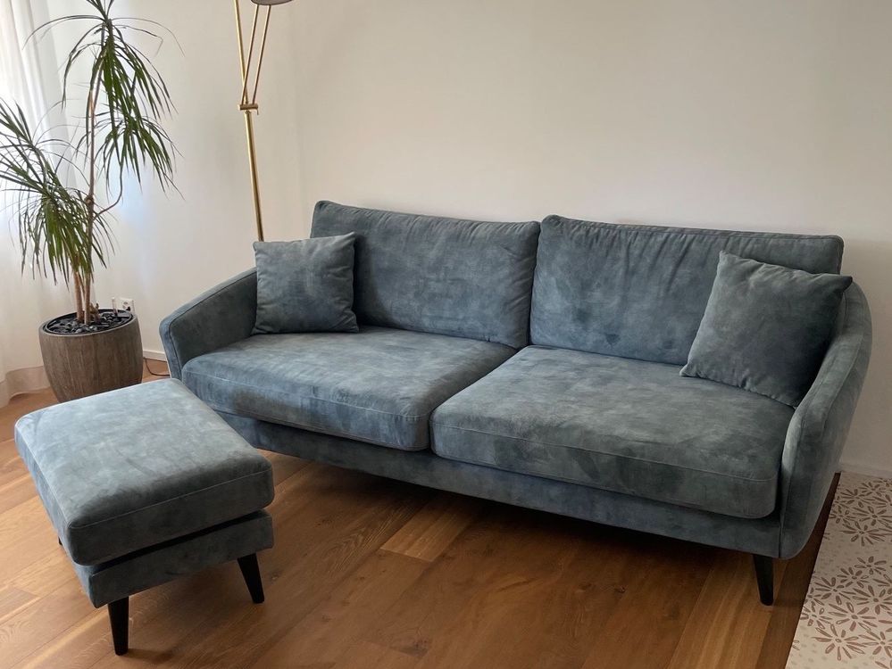 Sofa Elvira mit Hocker | Kaufen auf Ricardo