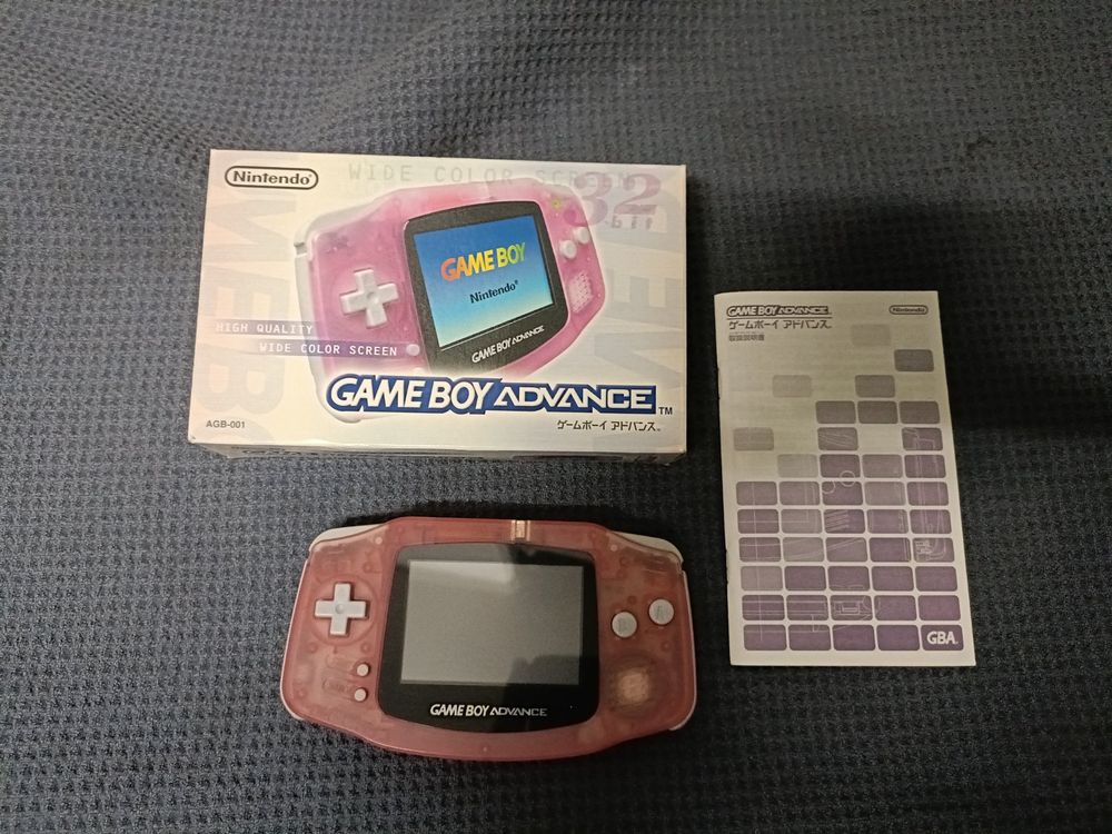 Gameboy Advance Fuchsia Clear in OVP revidiert (refurbished) (Gebraucht ...