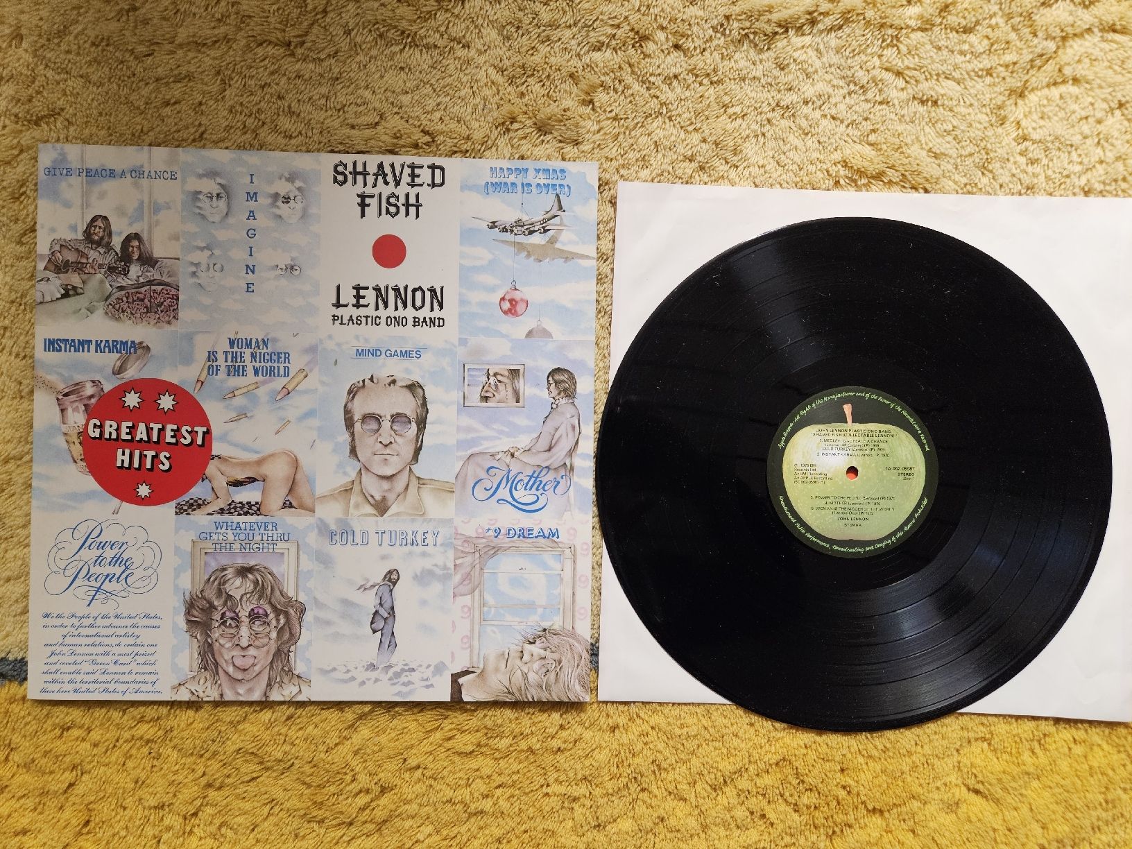 John Lennon Plastic Ono Band Schallplatte Lp - Shaved Fish (Neu (gemäss ...