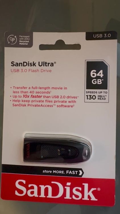 Ultra Flash Drive 64 Go Clé USB SanDisk | Kaufen auf Ricardo