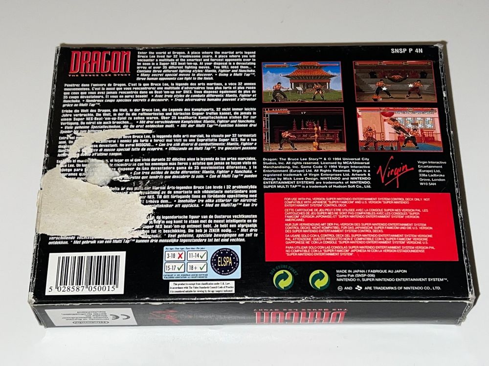 Super Nintendo (SNES) - Dragon: The Bruce Lee Story (OVP) | Kaufen auf ...