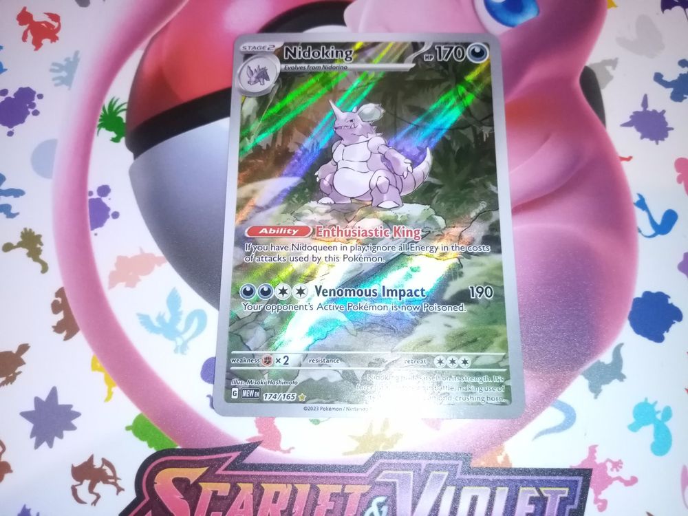 Pokémon Karte Nidoking 174/165 MEW EN Illustration Rare 151! | Kaufen auf Ricardo