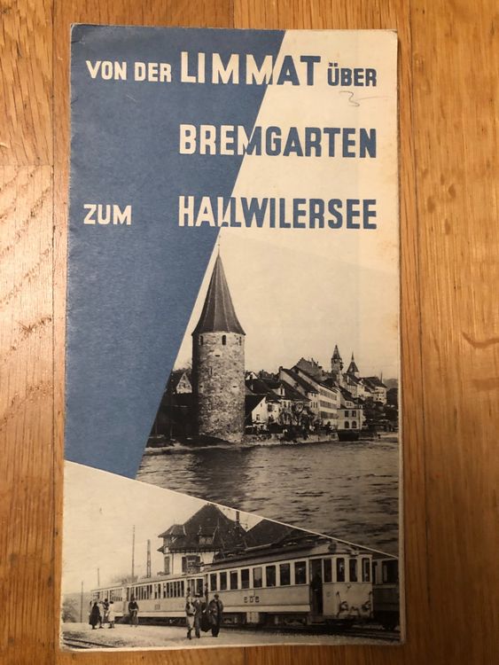 Karte: Von der Limmat über Bremgarten zum Hallwilersee. (Gebraucht) in ...
