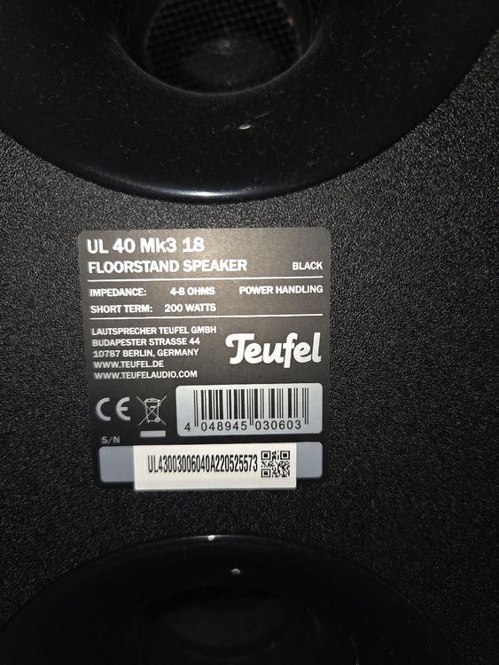 Teufel Ultima 40 Aktiv (Preisvorschläge auch möglich) (Neu (gemäss ...