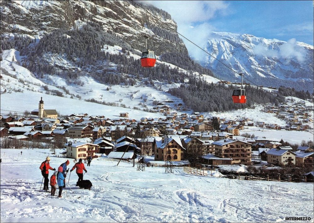 Flims GR // 1969 Gondelbahn Startgels Skilift Flimserstein (Gebraucht ...
