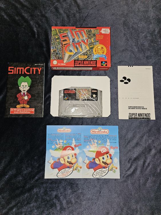 SimCity SNES Super Nintendo PAL OVP mit Anleitung Neu!!! (Neu (gemäss ...