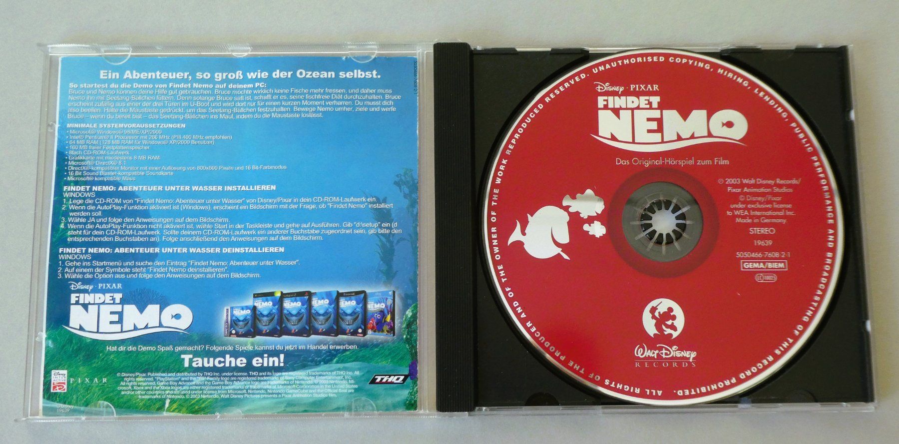 Findet Nemo, CD Original-Hörspiel zum Film, Walt Disney 2003 (Gebraucht ...