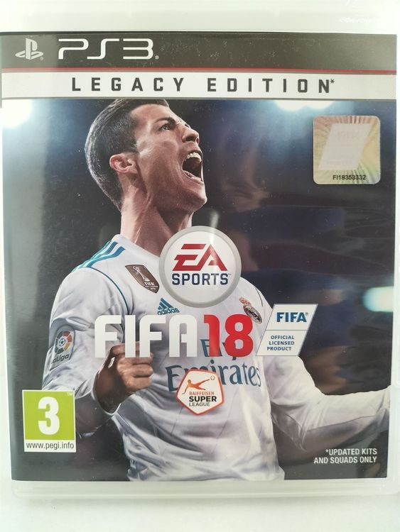 FIFA 18 - Legacy Edition (PS3) (Gebraucht) in Nürensdorf für CHF 32 ...