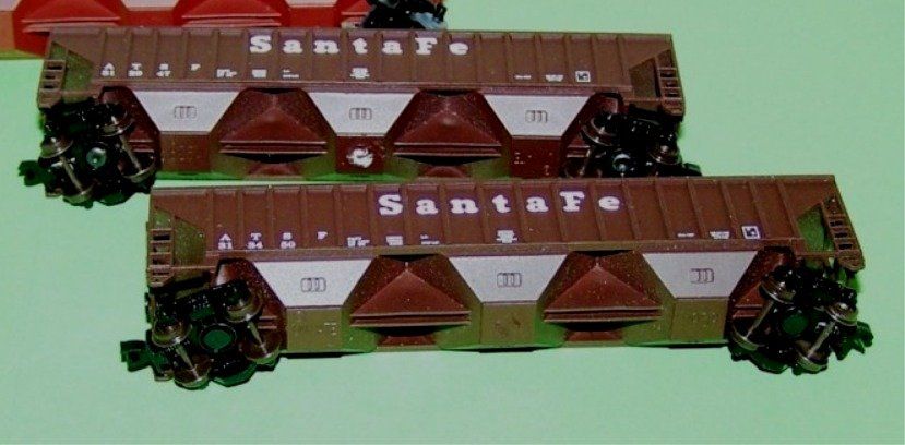 Unimate 1989: 3 x Hopper Car 3-Bay ATSF Santa Fe Spur N (Gebraucht) in ...