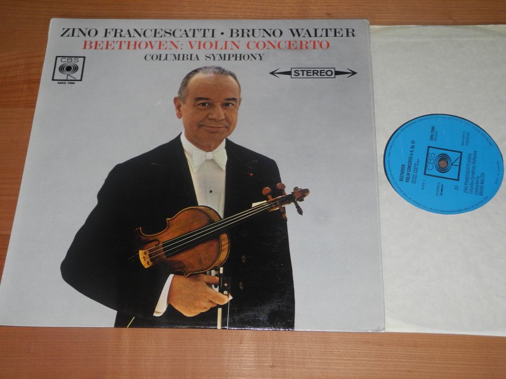 BEETHOVEN: VIOLINKONZERT - FRANCESCATTI / WALTER - CBS - UK | Kaufen ...