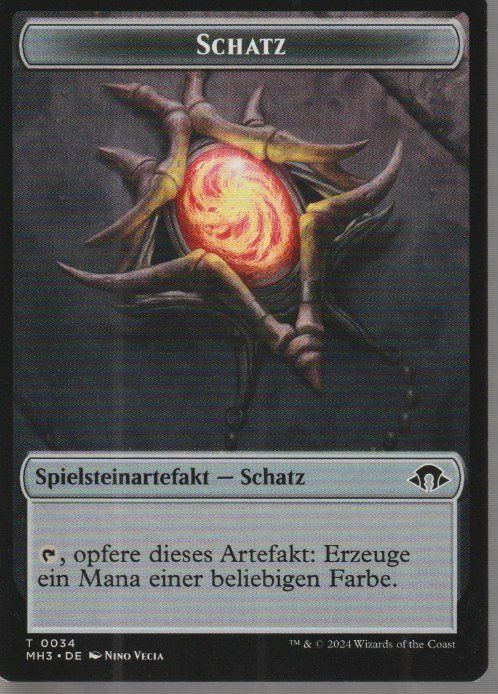 Magic The Gathering MTG MH3 T 34 /36 Token Schatz / Energie (Neu ...