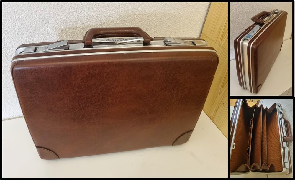 Vintage! Alter "CAVALET" Piloten-/Aktenkoffer mit Schlüssel! (Gebraucht ...