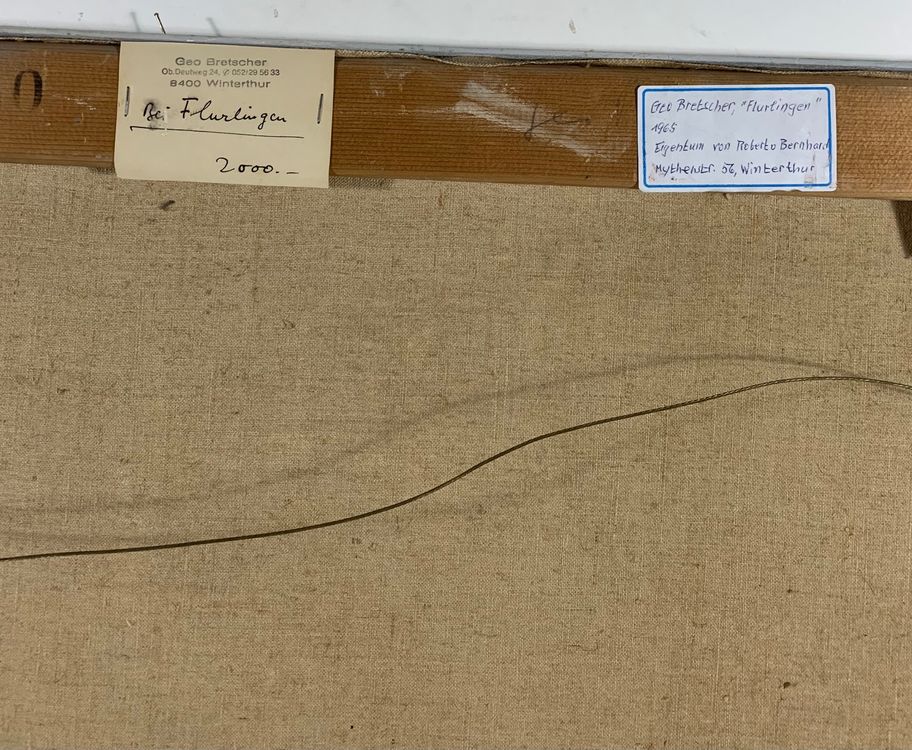 Geo Bretscher grosses Gemälde Furlingen 1965 (Gebraucht) in Root für ...