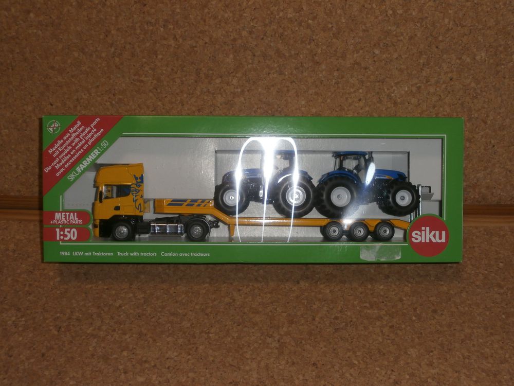 SIKU 1984 Scania R 620 mit Tieflader und Traktoren (Neu und originalverpackt) in Läufelfingen ...