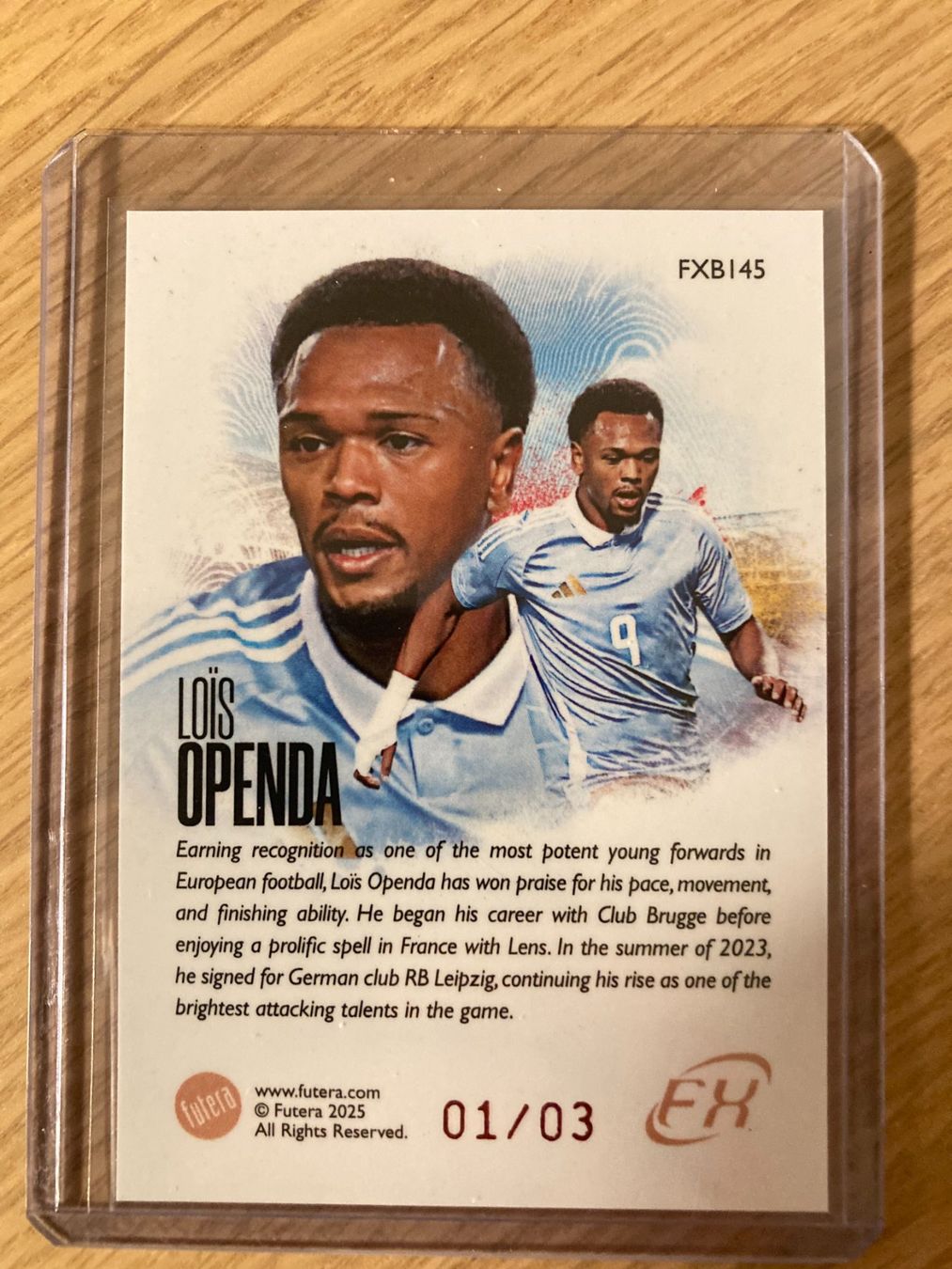 Futera FX 2025 - Loïs Openda /3 (Gebraucht) in La Tour-de-Peilz für CHF ...