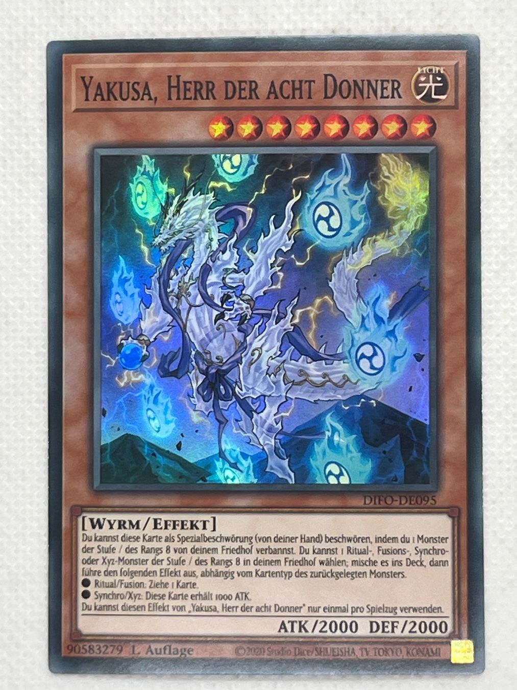 Yu-Gi-Oh! Karte - Yakusa, Herr der Acht Donner - Selten! (Gebraucht) in ...