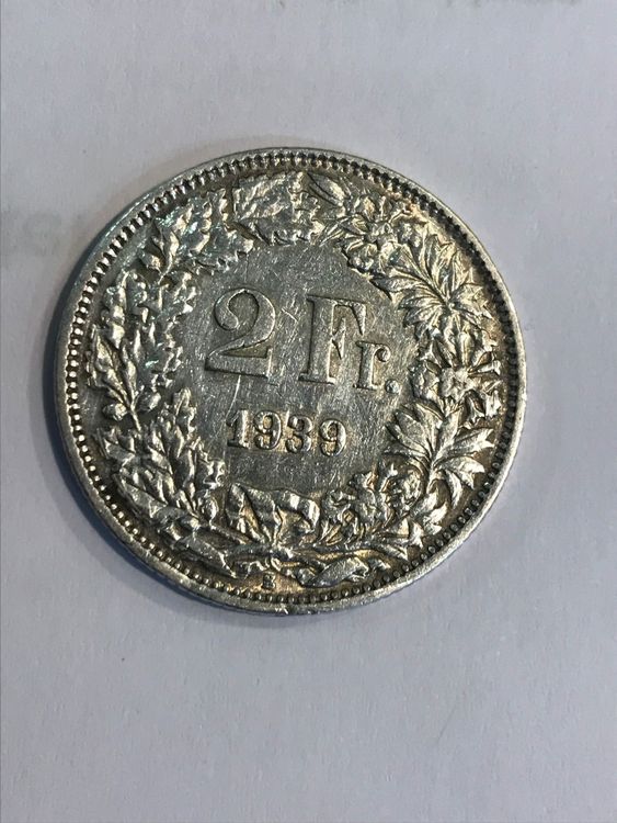 Alte silber 2 Franken 1939 | Kaufen auf Ricardo