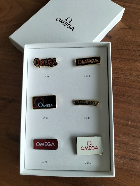 6 Omega Pins Set Sammler Box (Neu und originalverpackt) in Wiezikon b ...