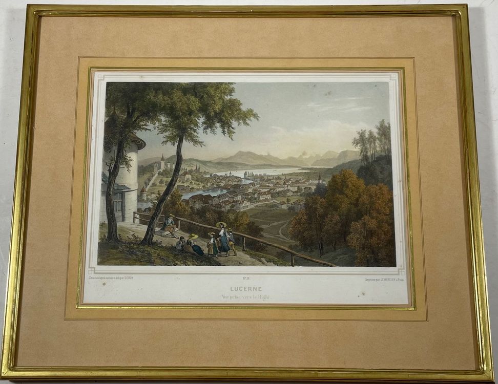 Antiker Kolorierter Stich von Luzern (Gebraucht) in Root für CHF 60 – mit Lieferung auf Ricardo ...
