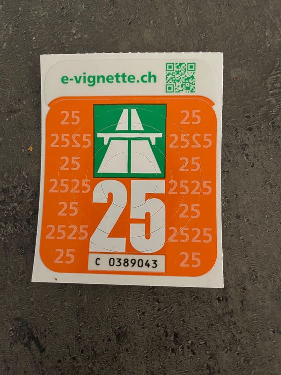 Autobahnvignette Schweiz 2025 (Neu (gemäss Beschreibung)) in Näfels für ...