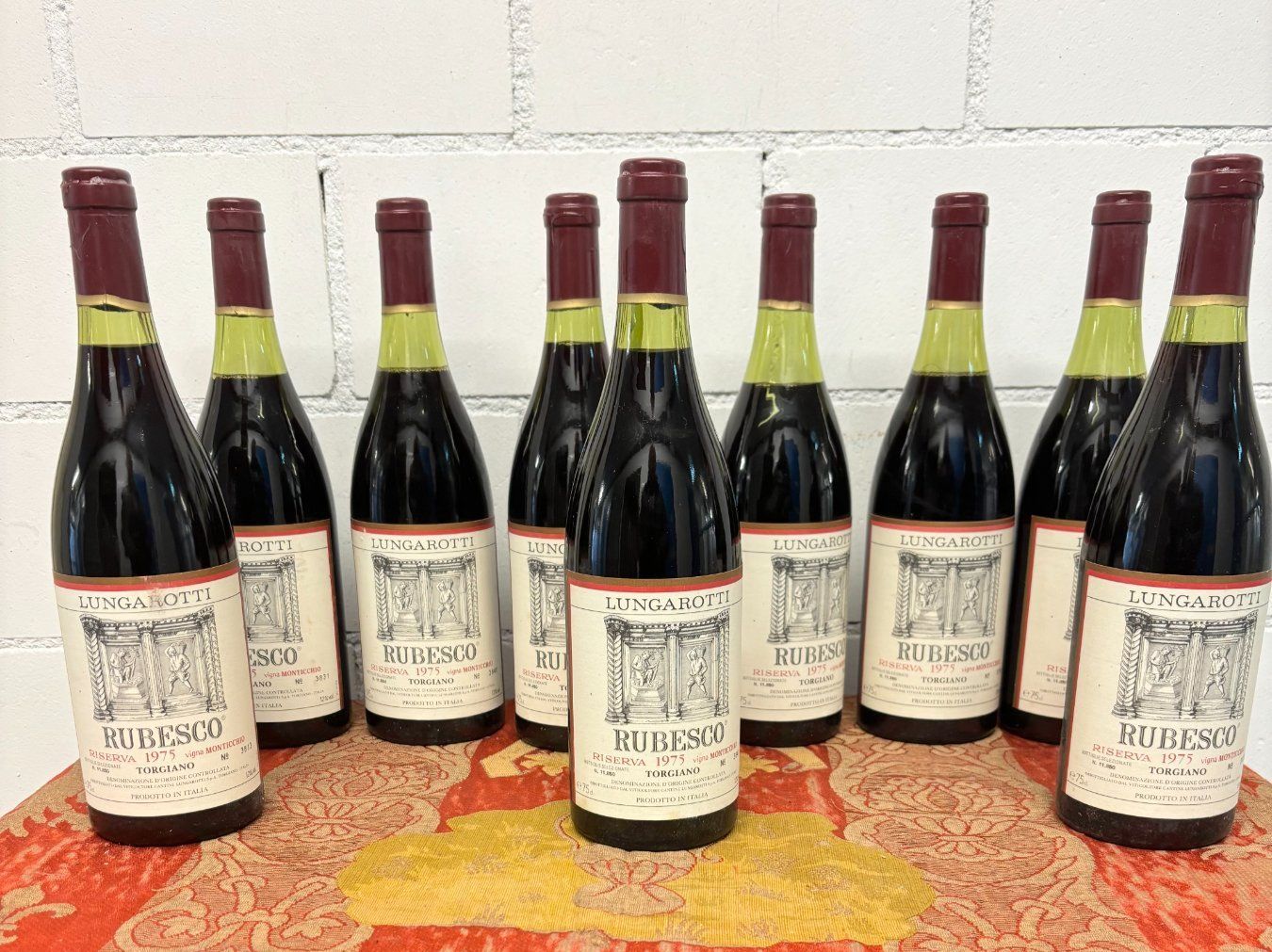 💚 💚 9 x 1975 Lungarotti Rubesco Vigna Monticchio Torgiano (Neu (gemäss ...