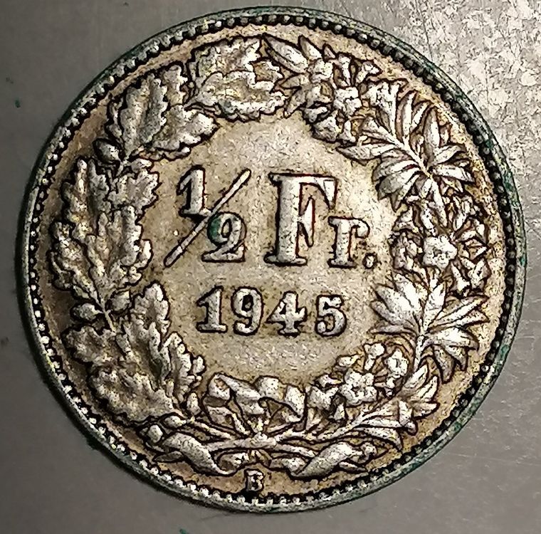 50 Rappen Schweiz 1945 (Gebraucht) in Stalden (Sarnen) für CHF 3 – mit Lieferung auf Ricardo kaufen