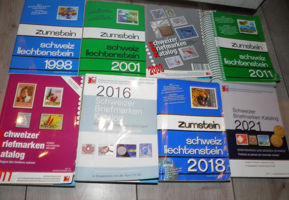 8 Stk. CH Briefmarken Kataloge bis 2021 (Gebraucht) in Münchwilen AG für CHF 4 – mit Lieferung ...