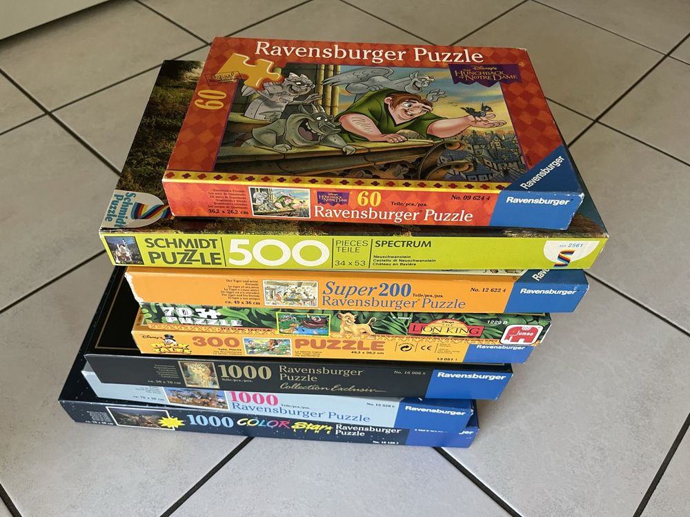 8 Diverse Puzzles (60-1000 Teilig) | Kaufen auf Ricardo