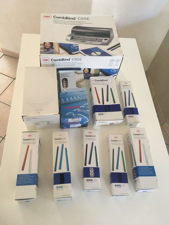 GBC C95E - Machine à relier électrique à peignes plastiques (Neu ...