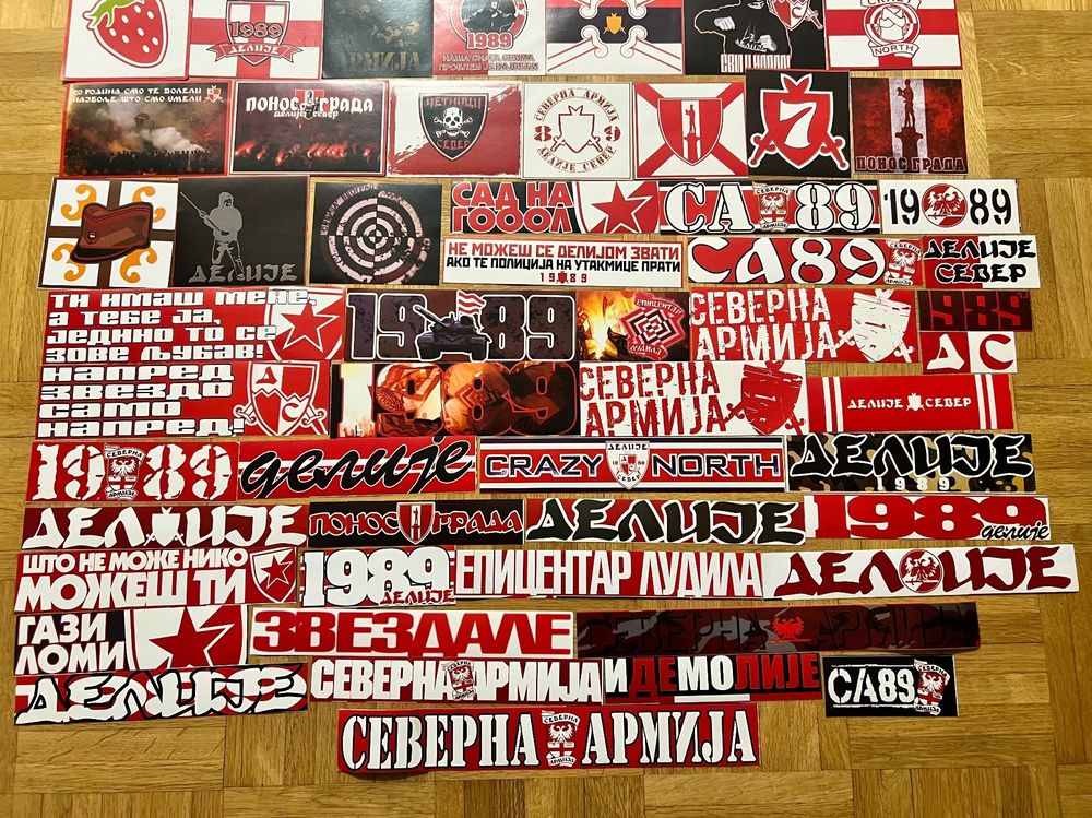 Fußball Ultras Aufkleber Delije Sever FK Roter Stern Belgrad (Neu und ...