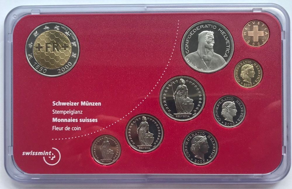 sehr schöner Münzensatz 150 Jahre Schweizer Franken 2000 | Kaufen auf Ricardo