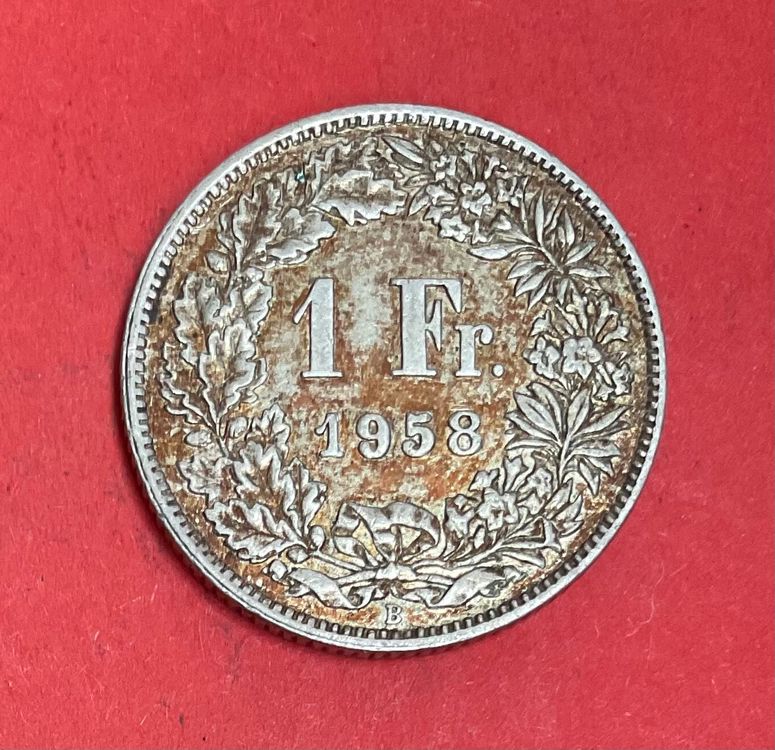 1Franken Silber 1958 ss | Kaufen auf Ricardo