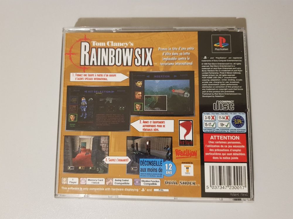 Tom Clancy's Rainbow Six /PS1 (Gebraucht) in Münchenstein für CHF 8 ...