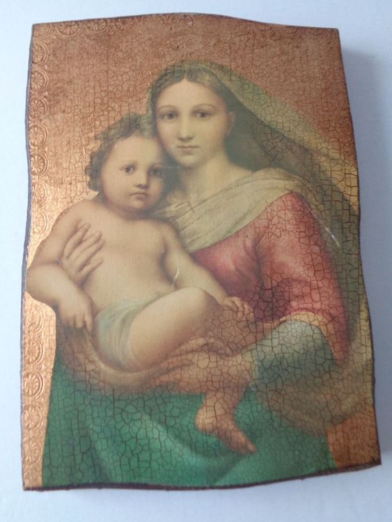 Neuzeitliche Holz Ikone - Maria mit Kind (Gebraucht) in Chur für CHF 46 – mit Lieferung auf ...