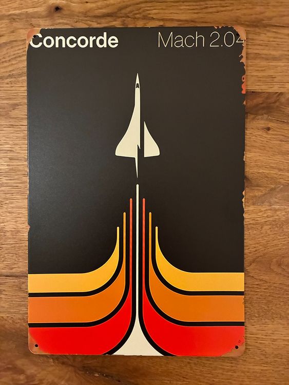 Concorde - Mach 2.(04) - Schönes Blechschild - neu (Neu und ...