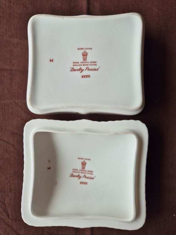 Royal Crown Derby "Derby Posies" Schmuckdose, Top Zustand! (Neu (gemäss ...
