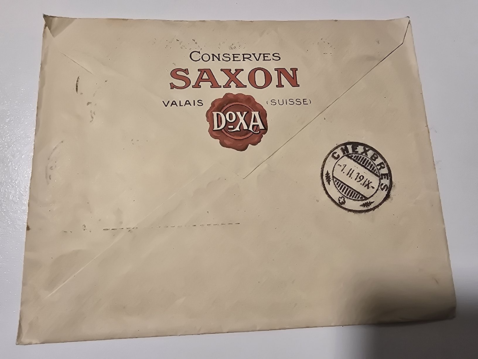 Alte Conserven SAXON VALAIS Brief 19?9 Rarität! (Gebraucht) in ...