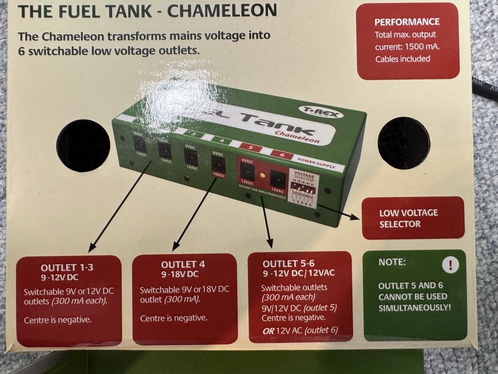 Fuel Tank Chameleon von T Rex - Strom für Pedalboard (Gebraucht) in ...