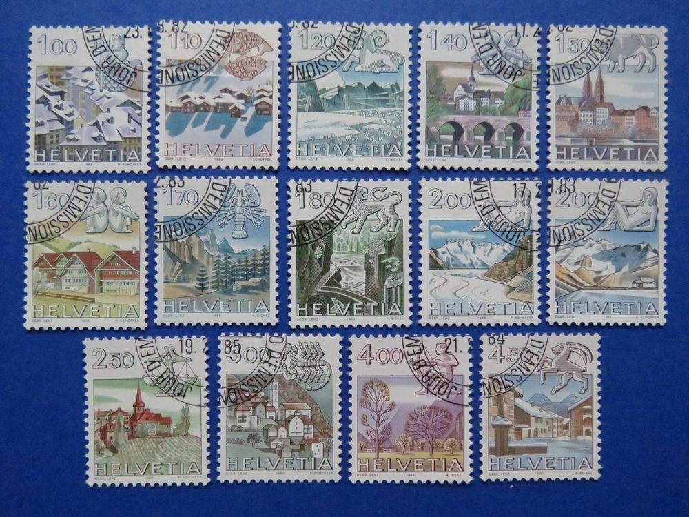 Serie Tierkreiszeichen 1982-86 off.Ersttag-Stempel BERN | Kaufen auf Ricardo