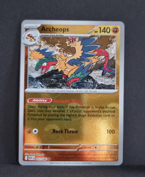 Pokémon Archeops Pokeball reverse 051/086 White Flare 🇬🇧 (Neu (gemäss ...