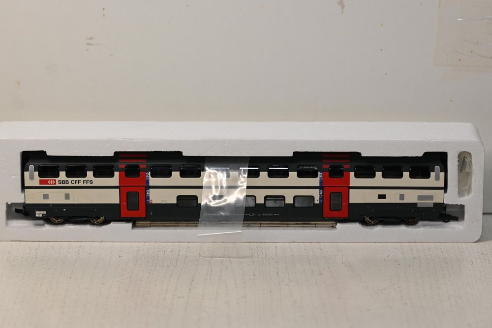 SBB 2 Kl Doppelstocksteuerwagen Roco HO/DC mit OVP (Gebraucht) in Laupen ZH für CHF 76 – mit ...