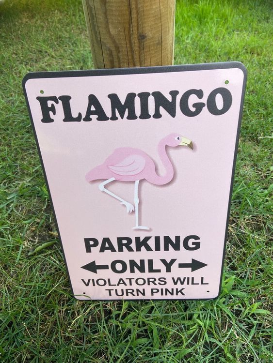 FLAMINGO PARKING VNTAGE TAFEL METALL NEU ! | Kaufen auf Ricardo