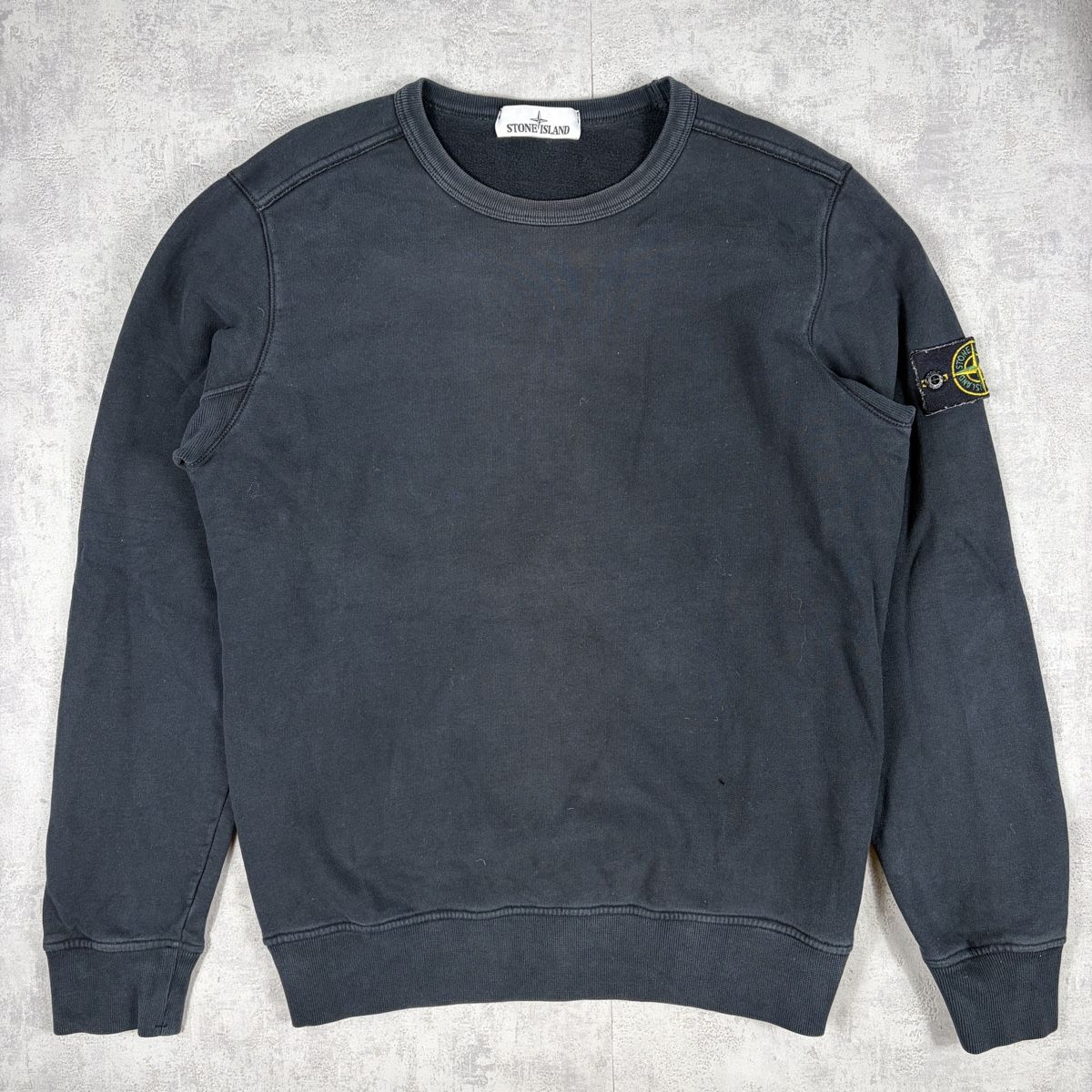 Sweat Stone Island Crewneck Bleu marine Effet "OLD" - M (Neuf (Voir ...
