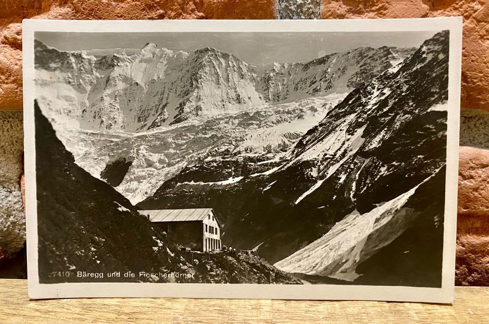 Alte Foto AK - BÄREGG & die Fiescherhörner - Berner Oberland (Gebraucht) in Root für CHF 1 – mit ...