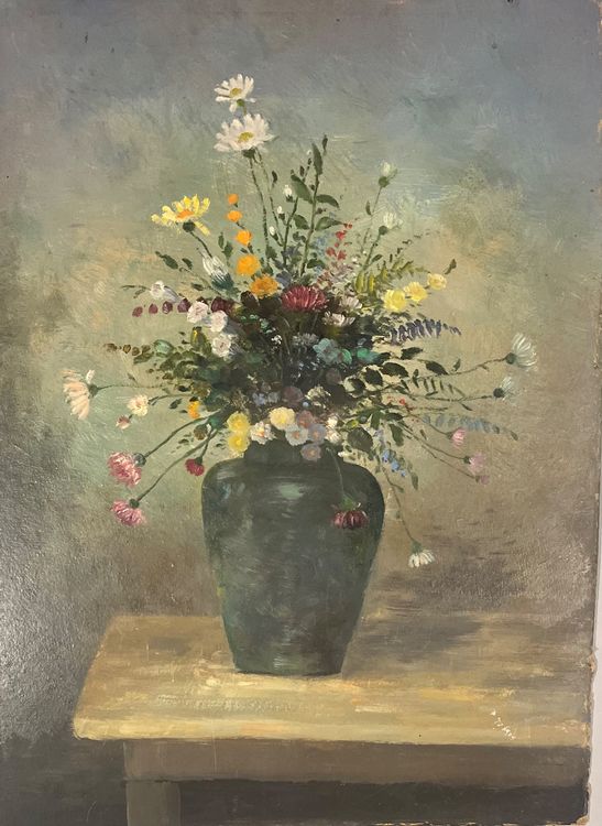 40. er Jahre Stilleben Gemälde mit sehr Schöne Farbe | Kaufen auf Ricardo