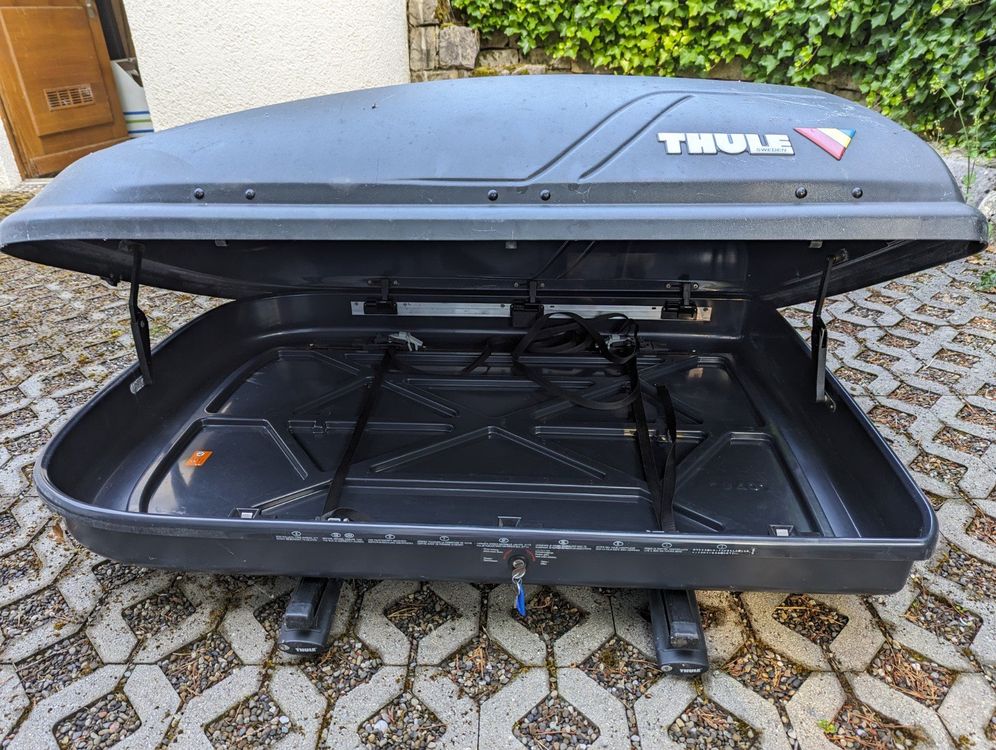 Thule Dachbox - Masse 130x85 cm für Dachreling ca 100-110 cm | Kaufen ...